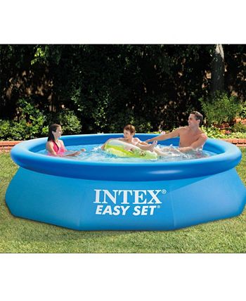 Intex Easy Set Foot Above Ground Inflatable Round Swimming Pool - Macy's