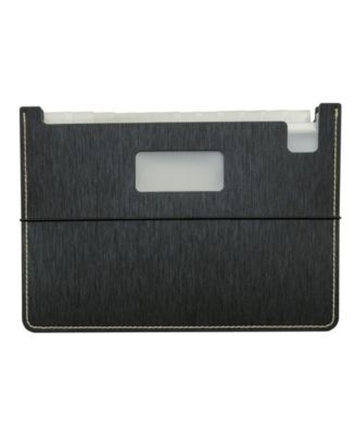 C-Line Modern Metallic 13-Pocket Horizontal Stand-Up Expanding File ...