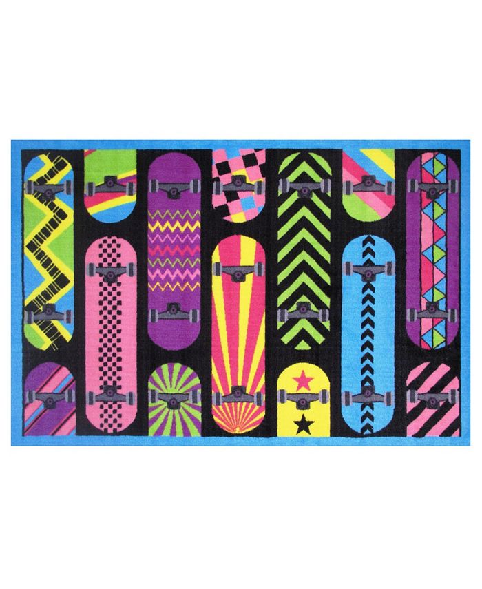 Fun Rugs Fun Time Gnarly Boards 19" x 29" Area Rug - Macy's