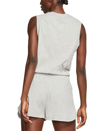 Nike Women's Cotton Striped Romper - Macy's