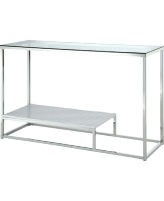 Nadia Glass Top Console Table - Macy's