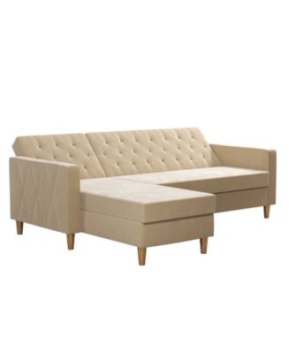 CosmoLiving by Cosmopolitan Liberty Sectional Futon with Storage - Macy's
