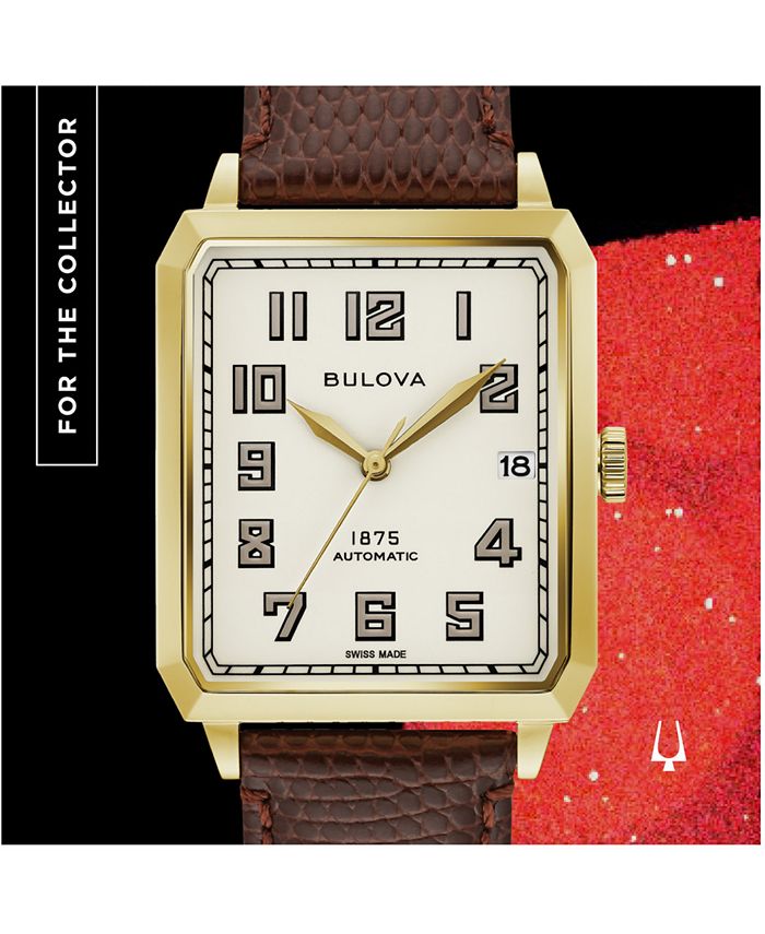 Bulova LIMITED EDITION Men's Swiss Automatic Joseph Bulova Brown ...