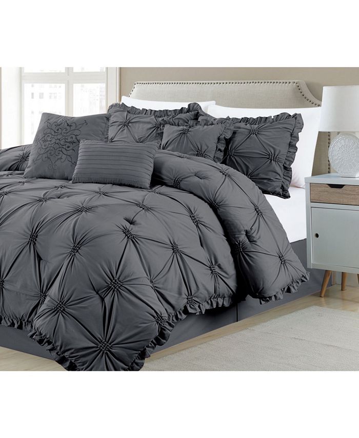 Addy Home Fashions Shabby, Chic 7 Piece Comforter Set, King - Macy's