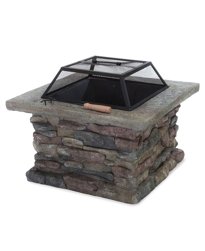 Noble House Franco Natural Fire Pit - Macy's