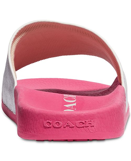 COACH Women's Udele Sport Pool Slides & Reviews - Slippers - Shoes - Macy's