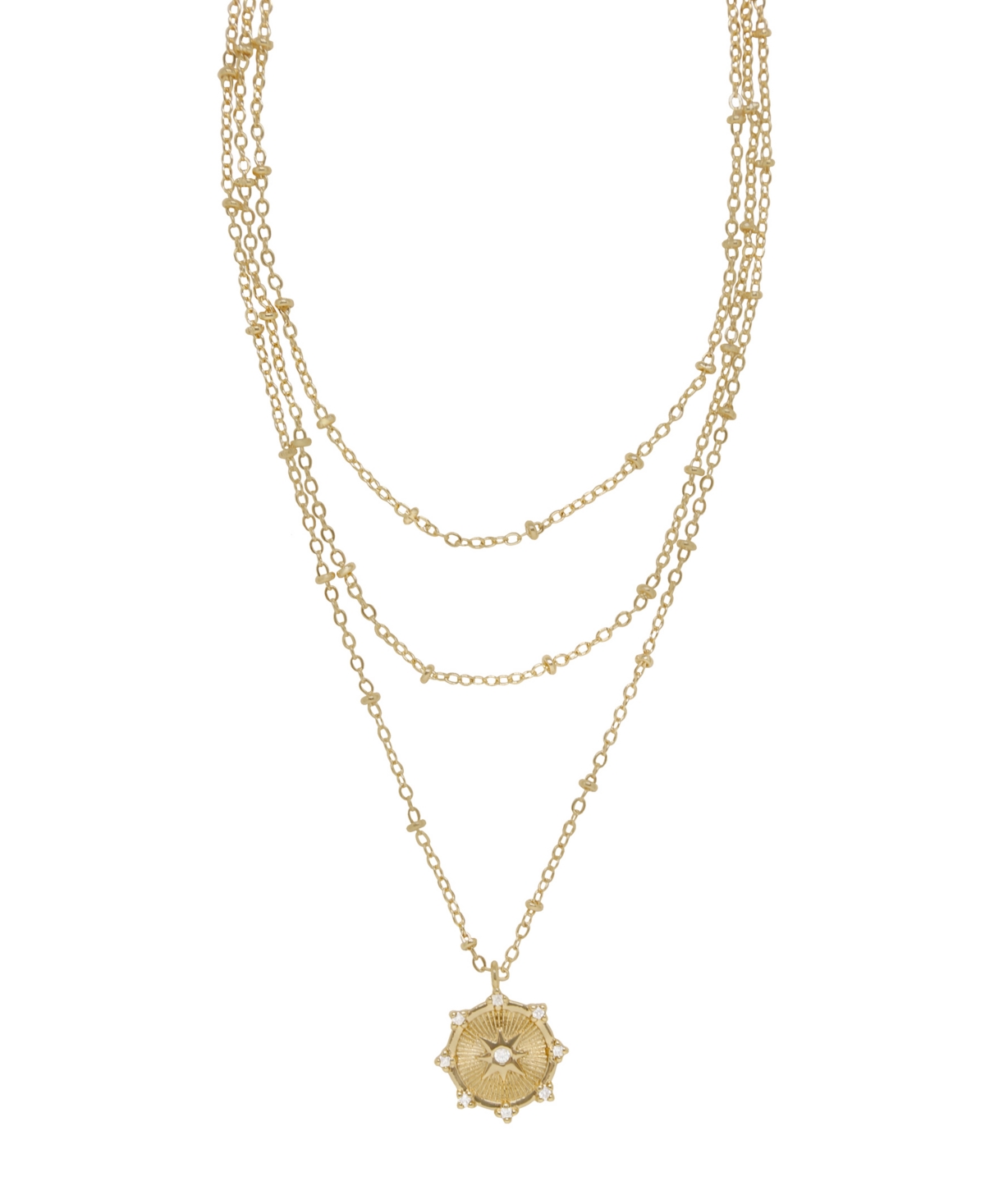 Click here for Ettika Compass Keepsake Layered Womens Necklace -... prices