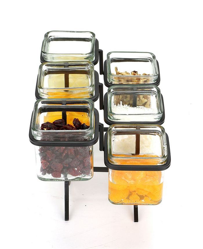 Mind Reader 6 Compartment 2 Tier Condiment Server Jar Stand - Macy's