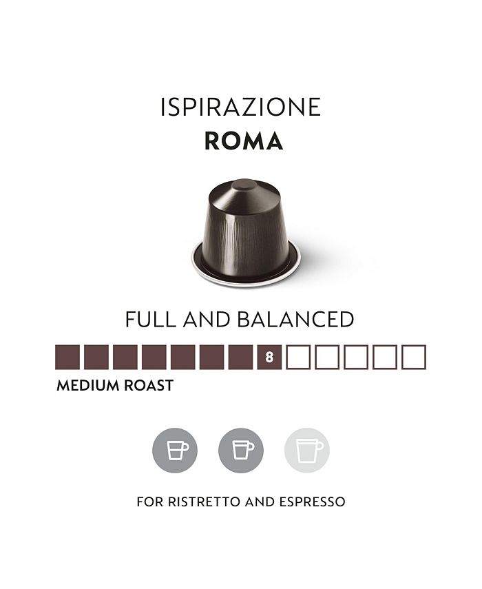 Nespresso Capsules OriginalLine, Roma, Medium Roast Espresso Coffee, 50 ...