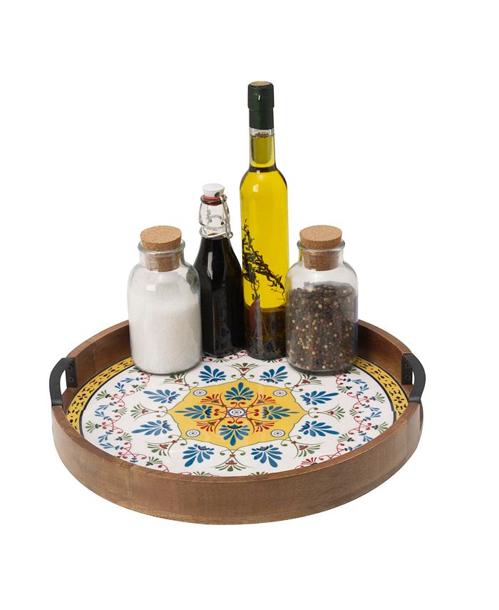 Mikasa Round Tile Lazy Susan - Macy's