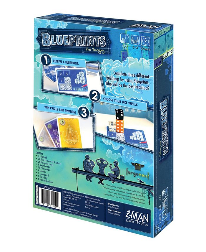 MasterPieces Puzzles Asmodee Editions Blueprints Strategy Board Game ...