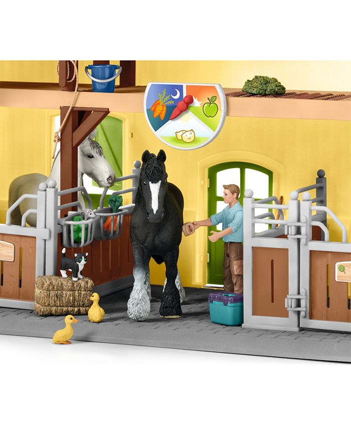Schleich Farm World, Horse Stable Toy Playset - Macy's