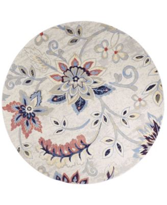 Global Rug Designs Haven Hav08 7'10" x 7'10" Round Rug - Macy's