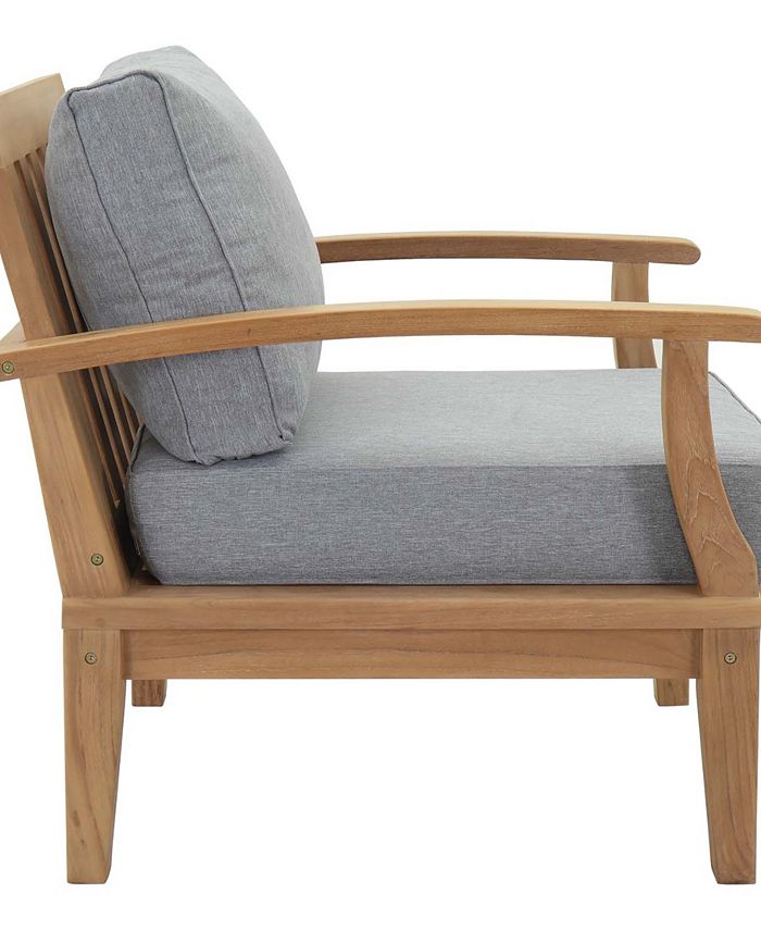 Modway Marina Outdoor Patio Teak Armchair - Macy's