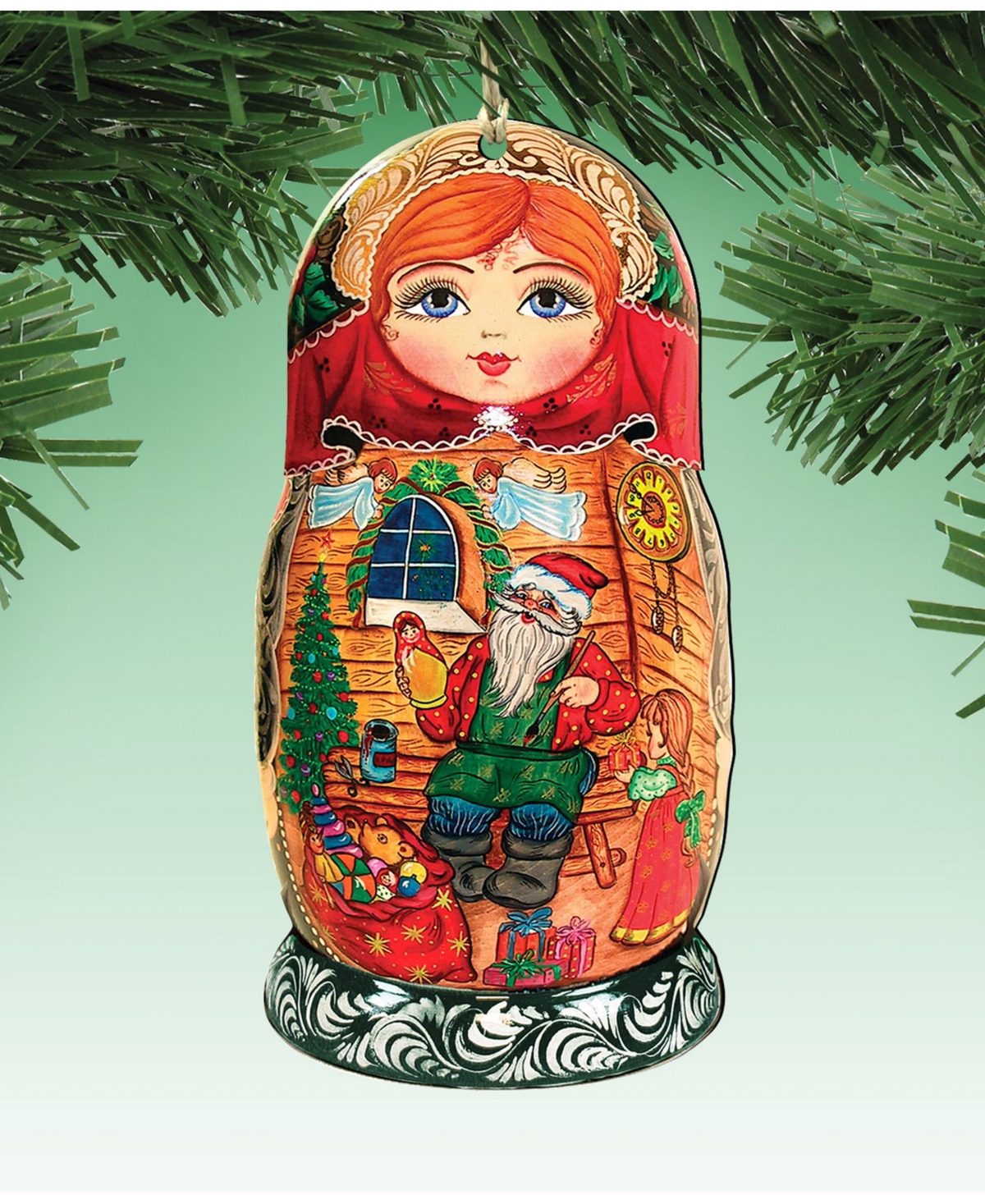 Click here for Designocracy Matreshka Doll Wooden Ornaments  Set... prices