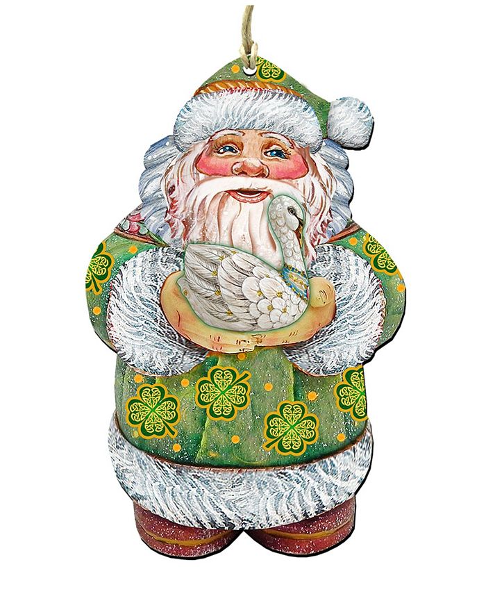 Designocracy Celtic Santa Wooden Decor - Macy's
