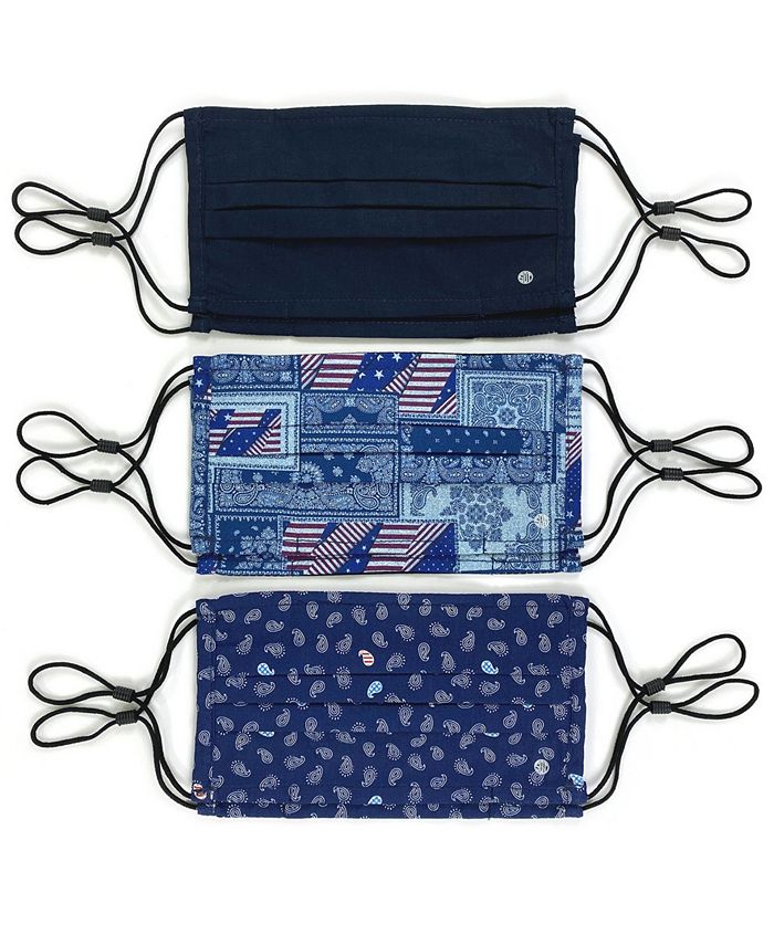 Society of Threads Unisex Pleated Face Mask Americana 6-Pack - Macy's