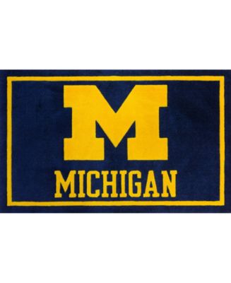 Luxury Sports Rugs Michigan Colmi Blue 1'8" x 2'6" Area Rug - Macy's