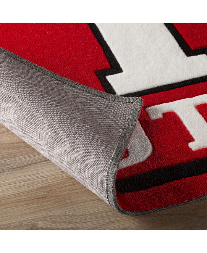 Luxury Sports Rugs Rutgers Colru Red 5' x 7'6" Area Rug - Macy's