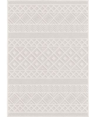 CLOSEOUT! Edgewater Living Bourne Coastal Diamond Neutral 9' x 13 ...