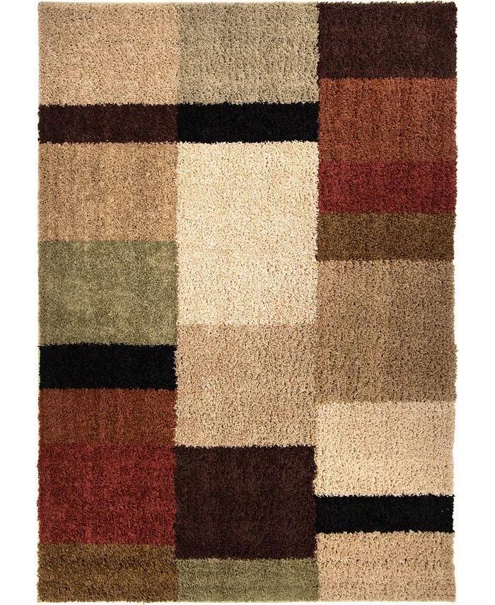Edgewater Living Reacation Shag Brigim Copper 7'10" x 10'10" Area Rug ...