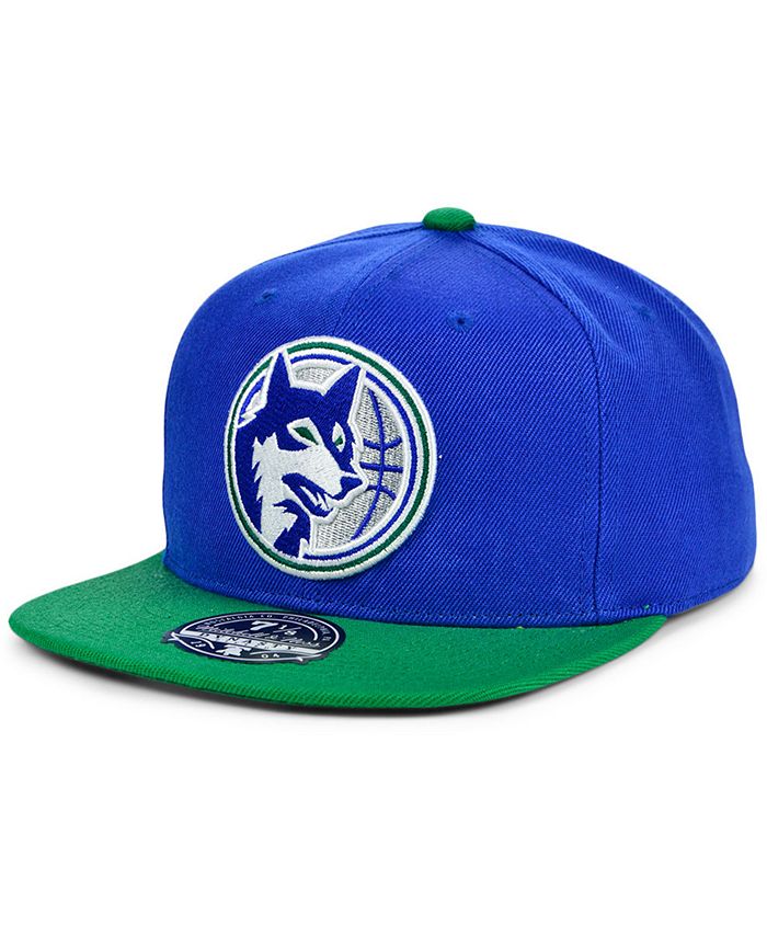 Mitchell & Ness Minnesota Timberwolves Wool 2 Tone Fitted Cap - Macy's