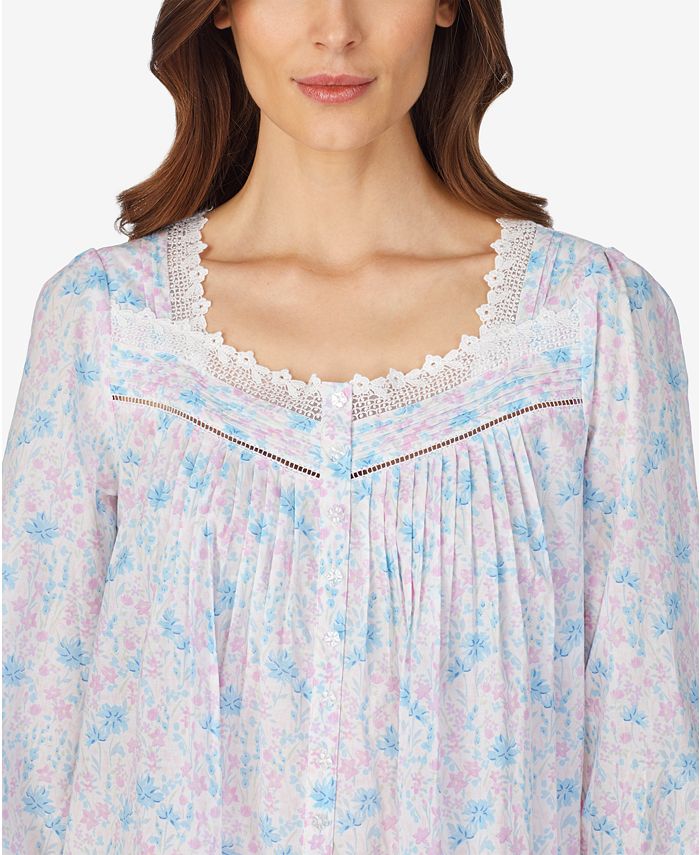 Eileen West Cotton Button Front Robe - Macy's