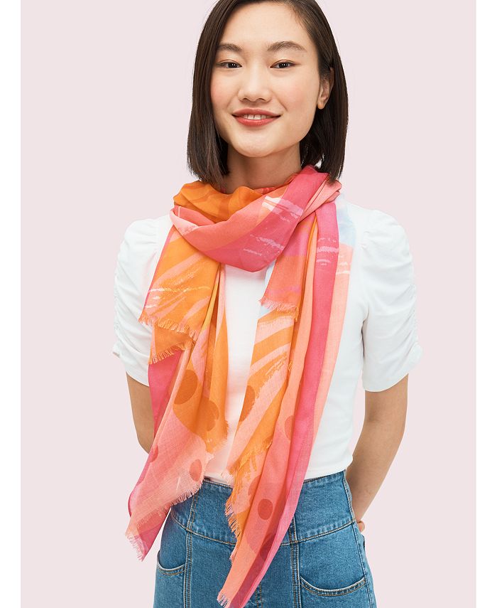 kate spade new york Abstract Cocktail Oblong Scarf - Macy's