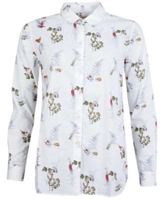 Barbour Ingham Nature Print Shirt - Macy's