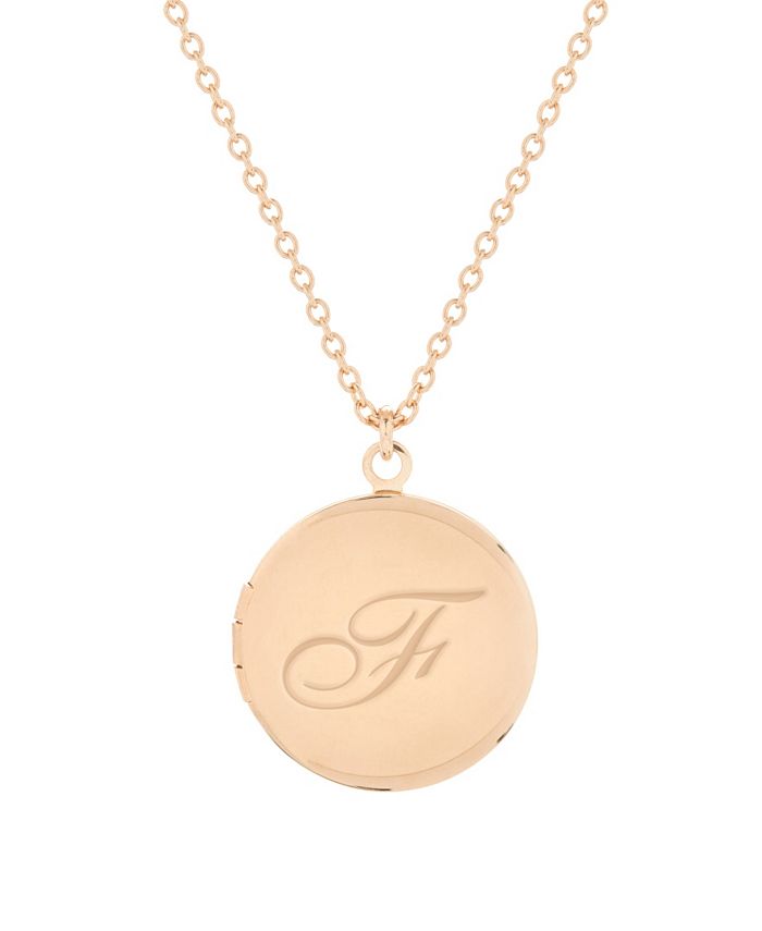 brook & york 14K Gold Plated Isla Initial Long Locket Necklace - Macy's