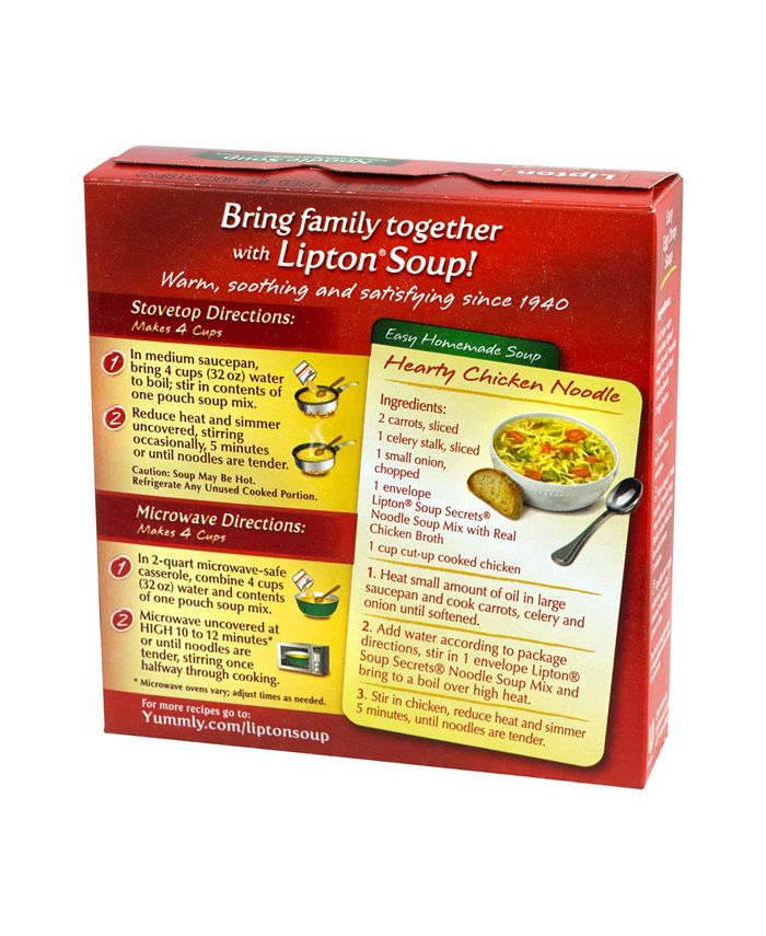 Lipton Noodle Soup Mix, 2 Pouch Box, 5 Pack - Macy's