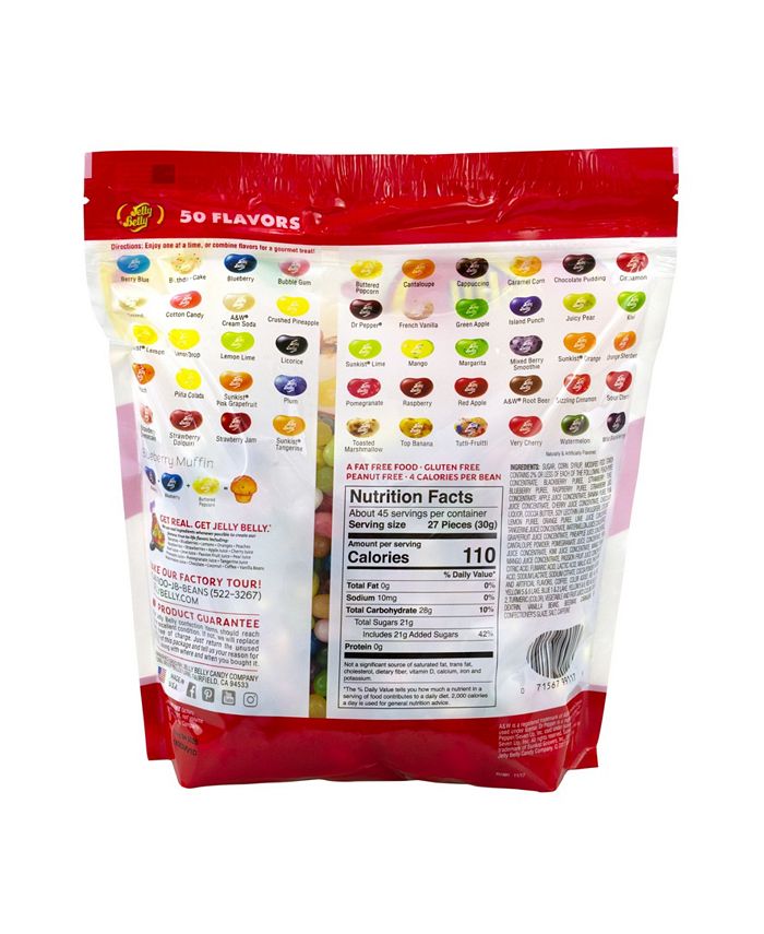 Jelly Belly 50 Flavors Jelly Beans Assortment, 3 lbs - Macy's