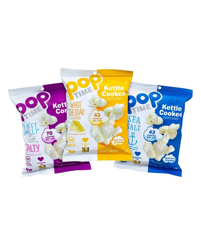 Poptime Kettle Cooked Popcorn Variety Case, 1 oz, 24 Count - Macy's