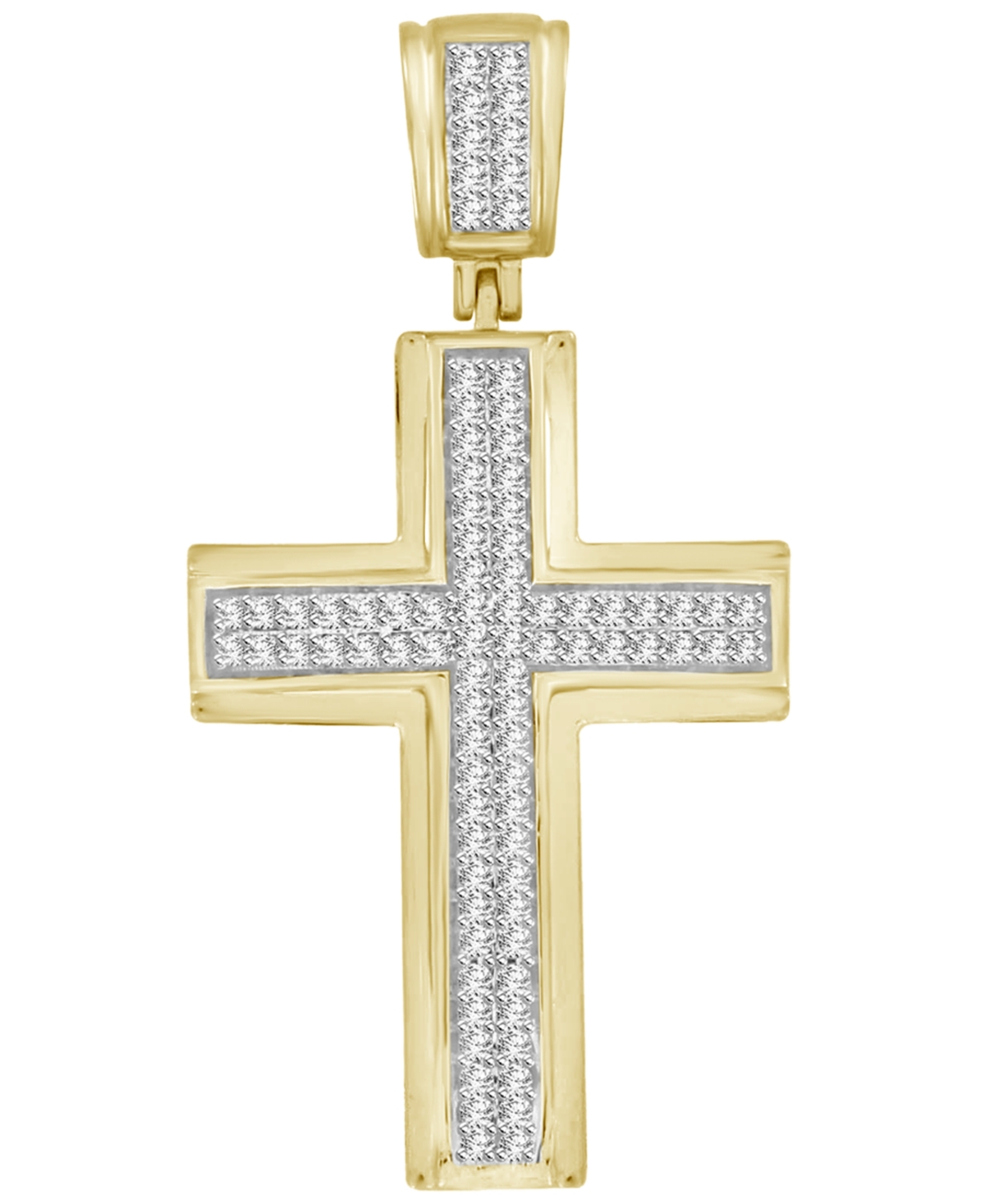 Click here for Mens Diamond (1/3 ct. t.w.) Cross Pendant in 10K W... prices