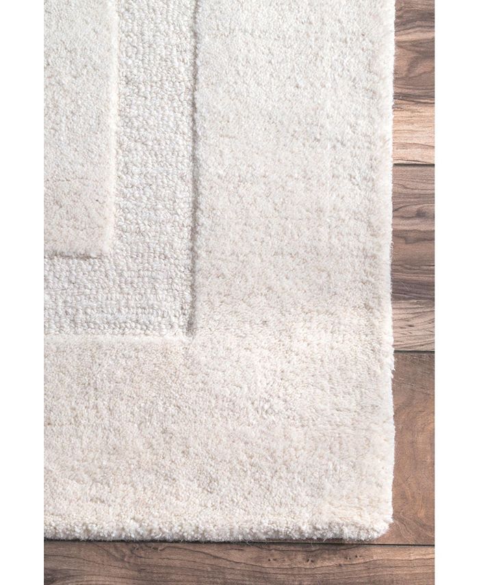 nuLoom Zamora MTVS177A Ivory 7'6" x 9'6" Area Rug - Macy's