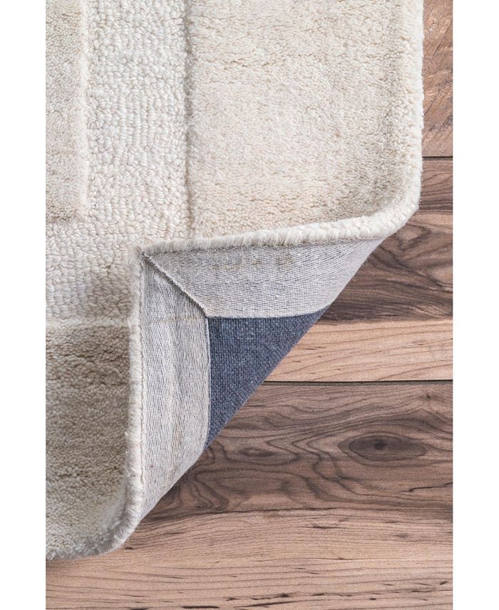 nuLoom Zamora MTVS177A Ivory 7'6" x 9'6" Area Rug - Macy's