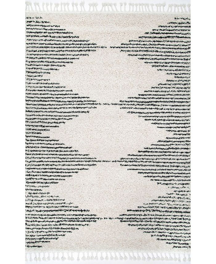 nuLoom Bria GCDI09A Ivory 5'3" x 7'7" Area Rug - Macy's