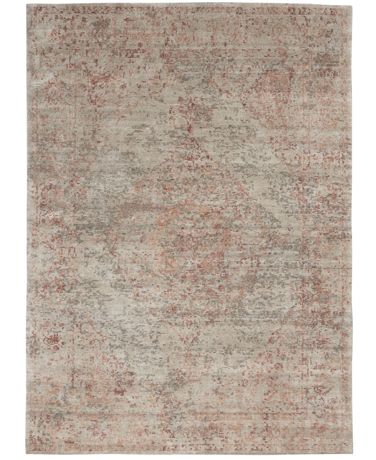 Click here for Nourison Home Lucent LCN07 Silver and Red 56 x 76... prices