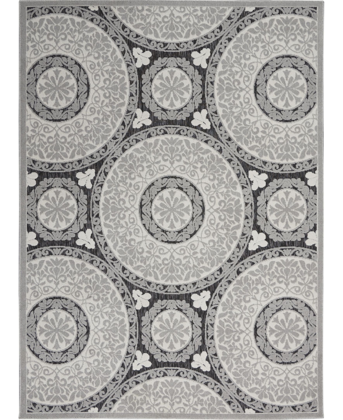 Click here for Nourison Home Key Largo KLG03 Gray 53 x 73 Outdoor... prices