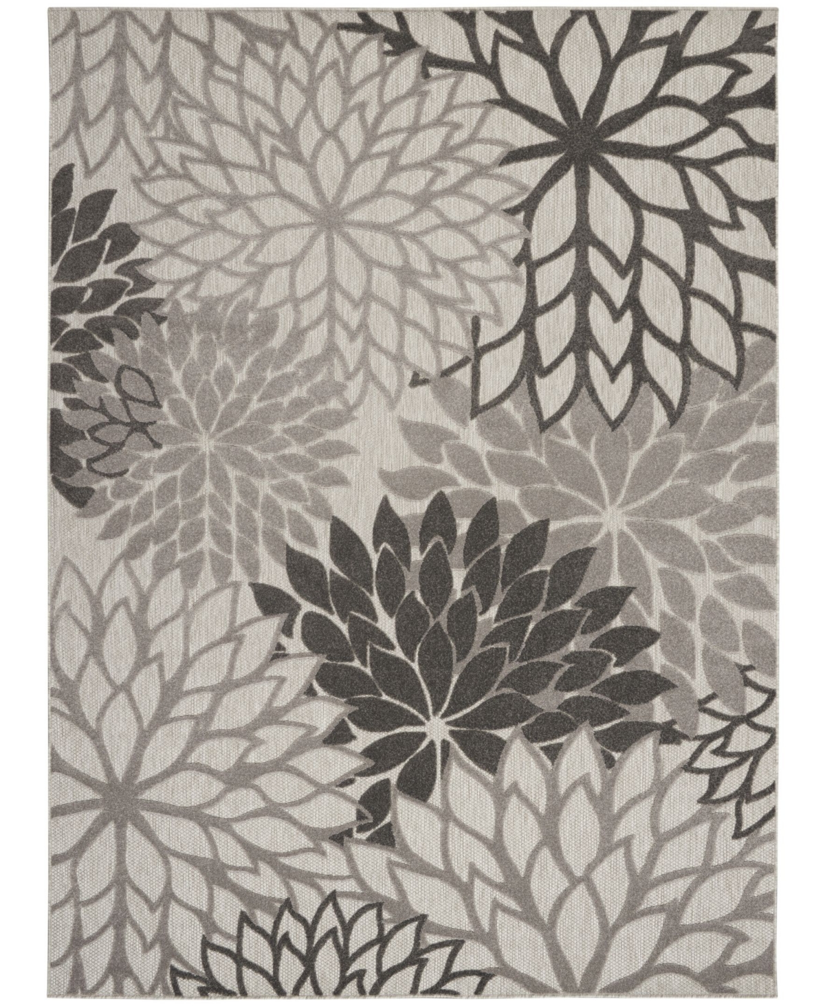 Click here for Nourison Home Aloha ALH05 Silver 7 x 10 Outdoor Ar... prices