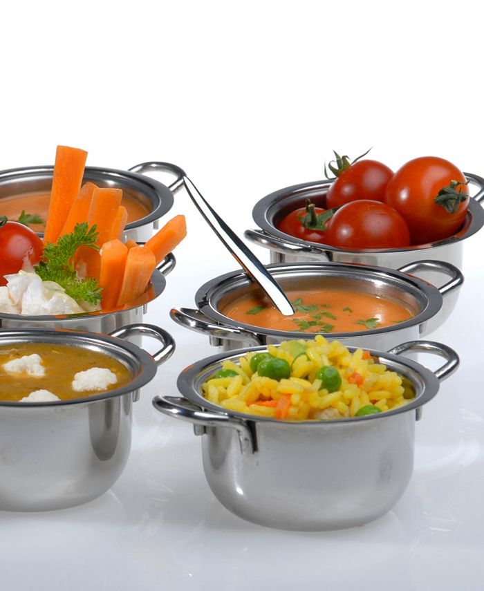 BergHOFF Set of 2 18/10 Stainless Steel Covered Mini Pots - Macy's