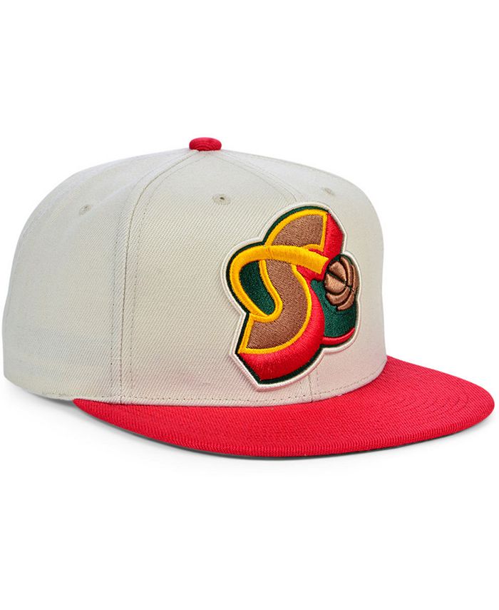Mitchell & Ness Seattle SuperSonics Natural XL Snapback Cap - Macy's