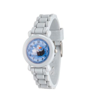 Disney Frozen 2 Olaf Boy's Gray Plastic Time Teacher Watch 32mm - Macy's