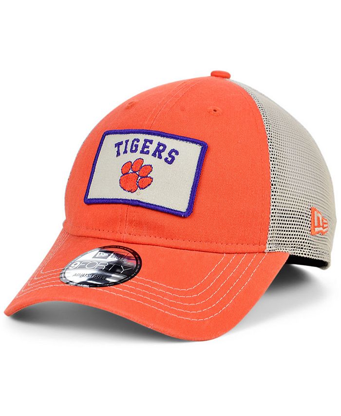 New Era Clemson Tigers Patch Trucker 9FORTY Cap - Macy's