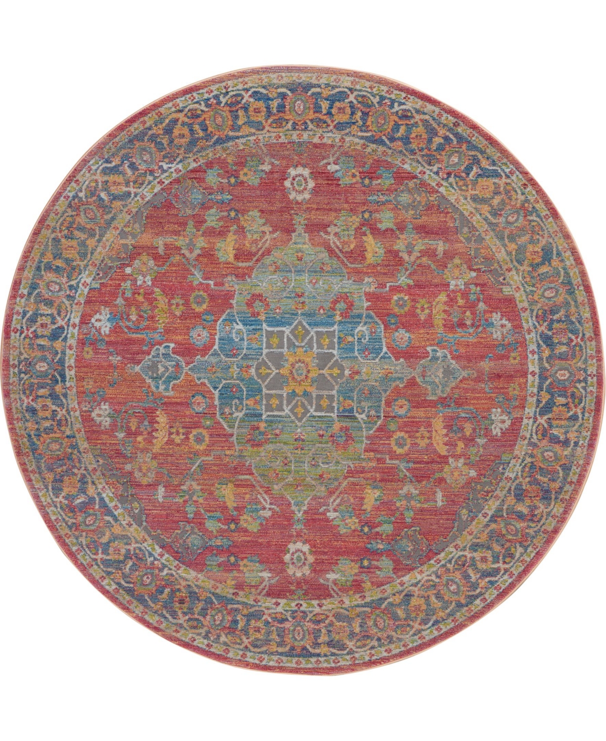Click here for Nourison Home Ankara Global ANR01 Multi 6 Round Ru... prices