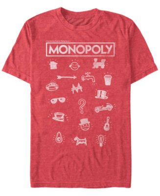 Monopoly Men's Pieces Icon Stack Short Sleeve T-Shirt - Macy's