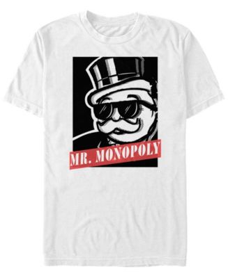 Monopoly Men's Mr Monopoly Graphic Poster Short Sleeve T-Shirt - Macy's