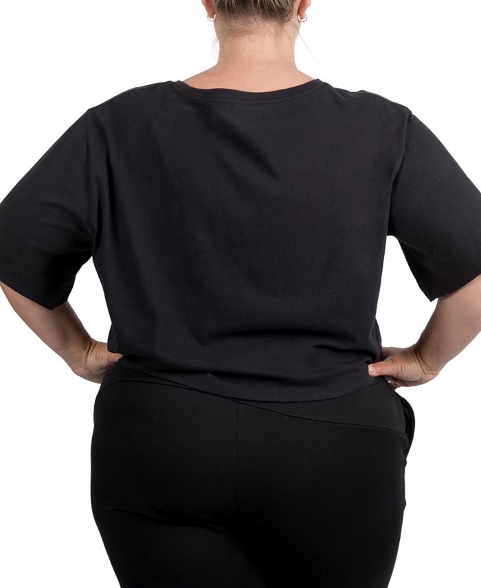 Puma Plus Size Cropped Cotton Logo T-Shirt - Macy's