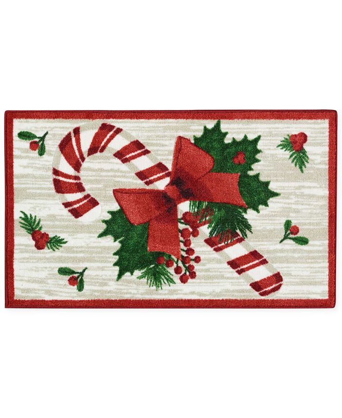 Nourison Holiday Candy Cane 18" x 30" Accent Rug - Macy's