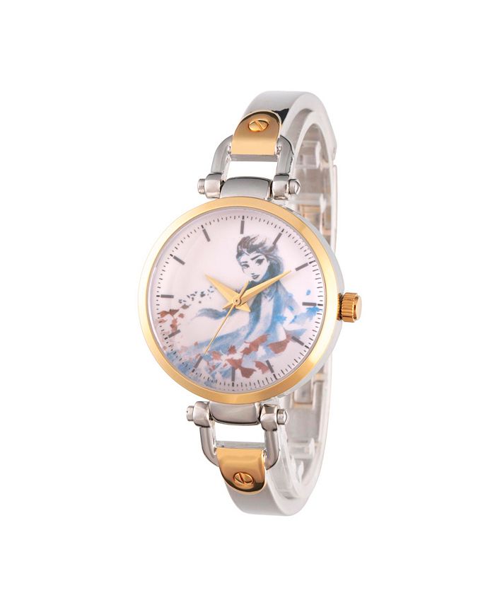 ewatchfactory Disney Frozen 2 Elsa Women's Two Tone Alloy Bridle Watch ...